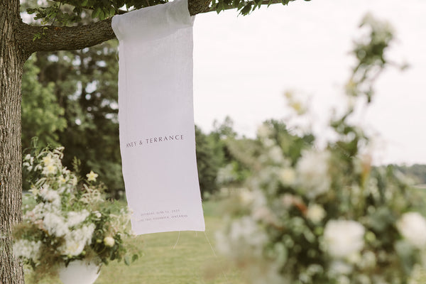 Linen Signage – Paper / Paper Co