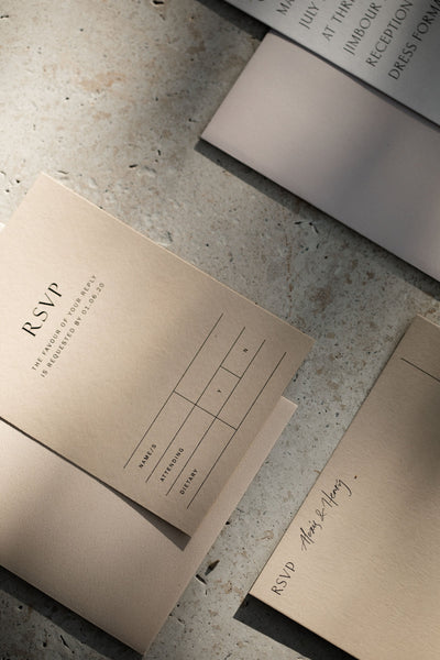 Wedding RSVP Cards – Paper / Paper Co
