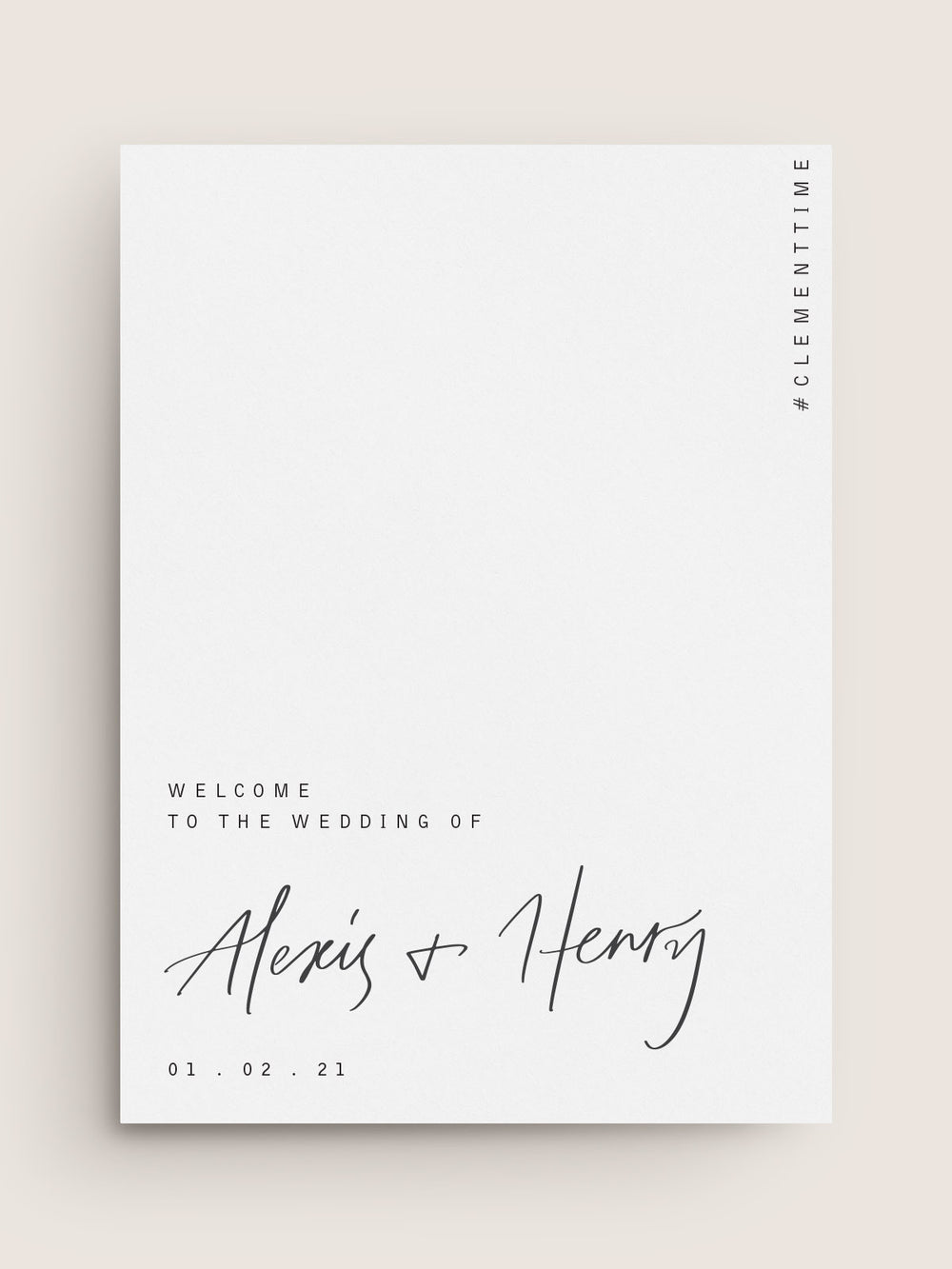 Wedding Welcome Sign – Paper / Paper Co