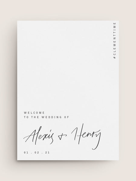 Wedding Welcome Sign – Paper / Paper Co