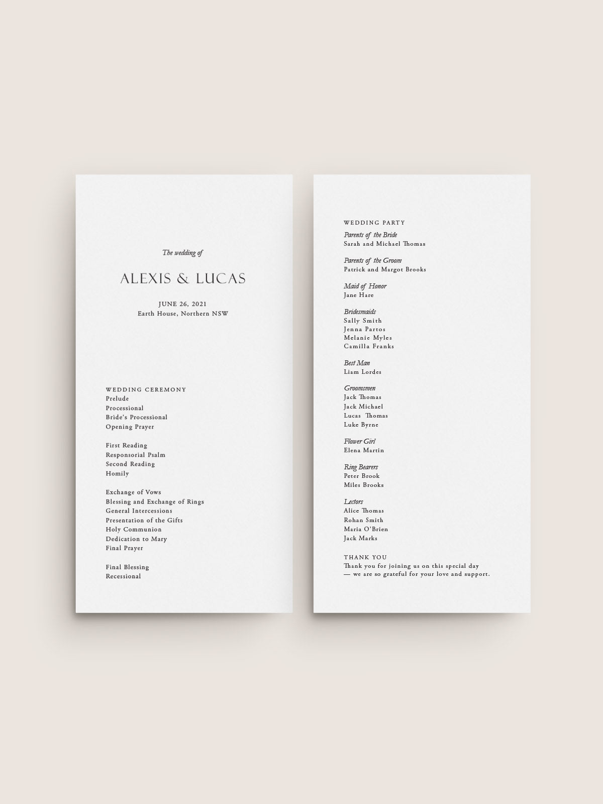 Panel Program – Paper / Paper Co