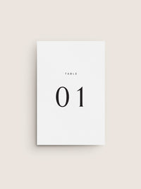 Wedding Table Numbers – Paper / Paper Co
