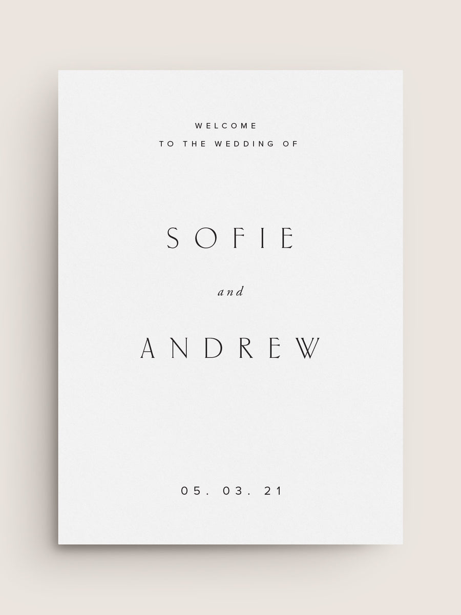 Wedding Welcome Sign – Paper / Paper Co