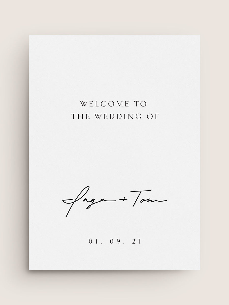 Wedding Welcome Sign – Paper / Paper Co